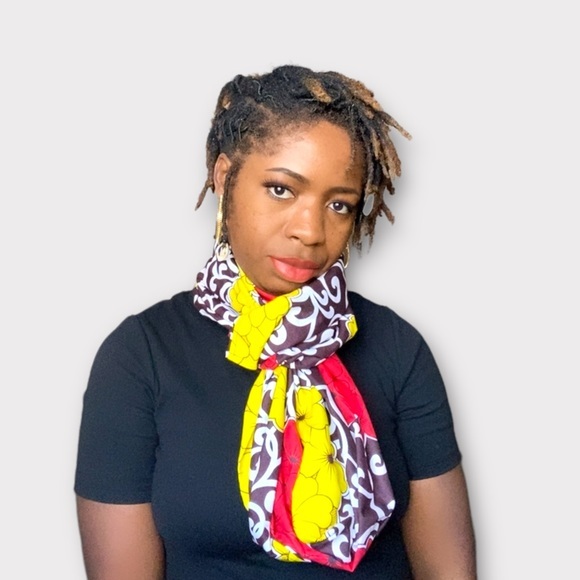 Zesty Couture | Accessories | African Print Infinity Scarf And Head ...